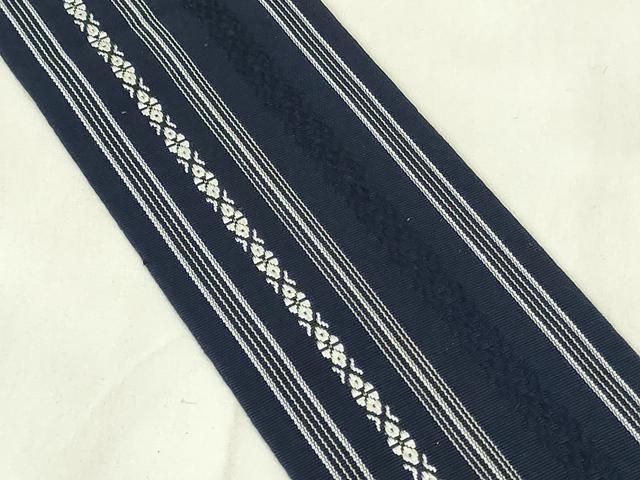 平和屋着物◎男性 本場筑前博多織 角帯 献上 正絹 逸品 DABA5891qp