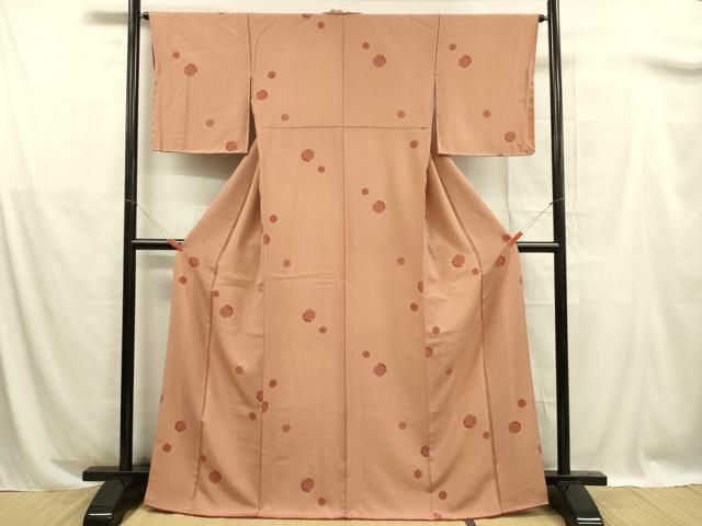 平和屋着物□江戸小紋 彫士：住田双光・染士：服部光擴 雪輪文 万筋 反