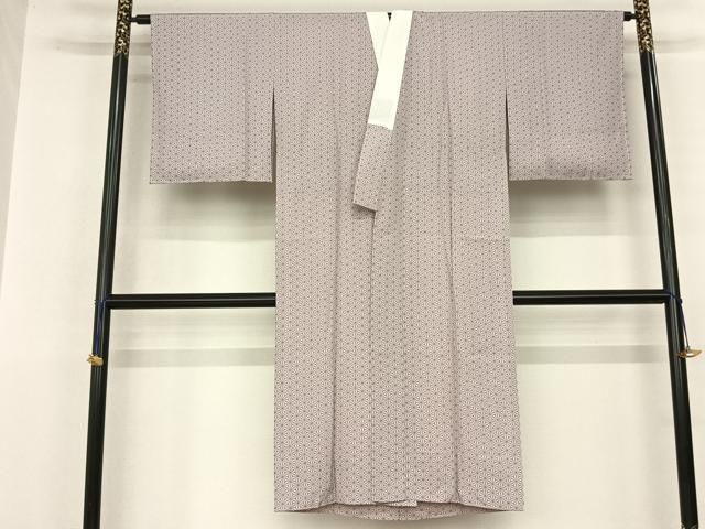 平和屋着物○長襦袢 無双仕立て 麻の葉文様 正絹 逸品 AABF0512fy