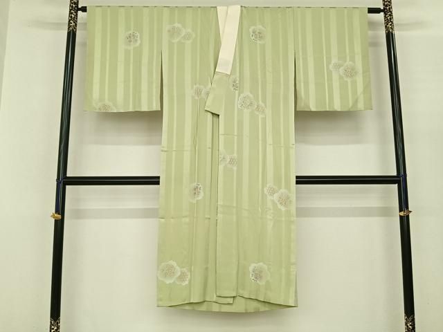 平和屋着物○長襦袢 無双仕立て 清粋染 舞花文 正絹 逸品 AABF0524fy