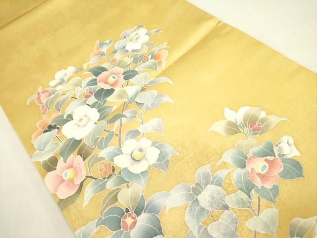 平和屋着物○太鼓柄袋帯 作家物 枝花 引箔 正絹 逸品 DABB7266op