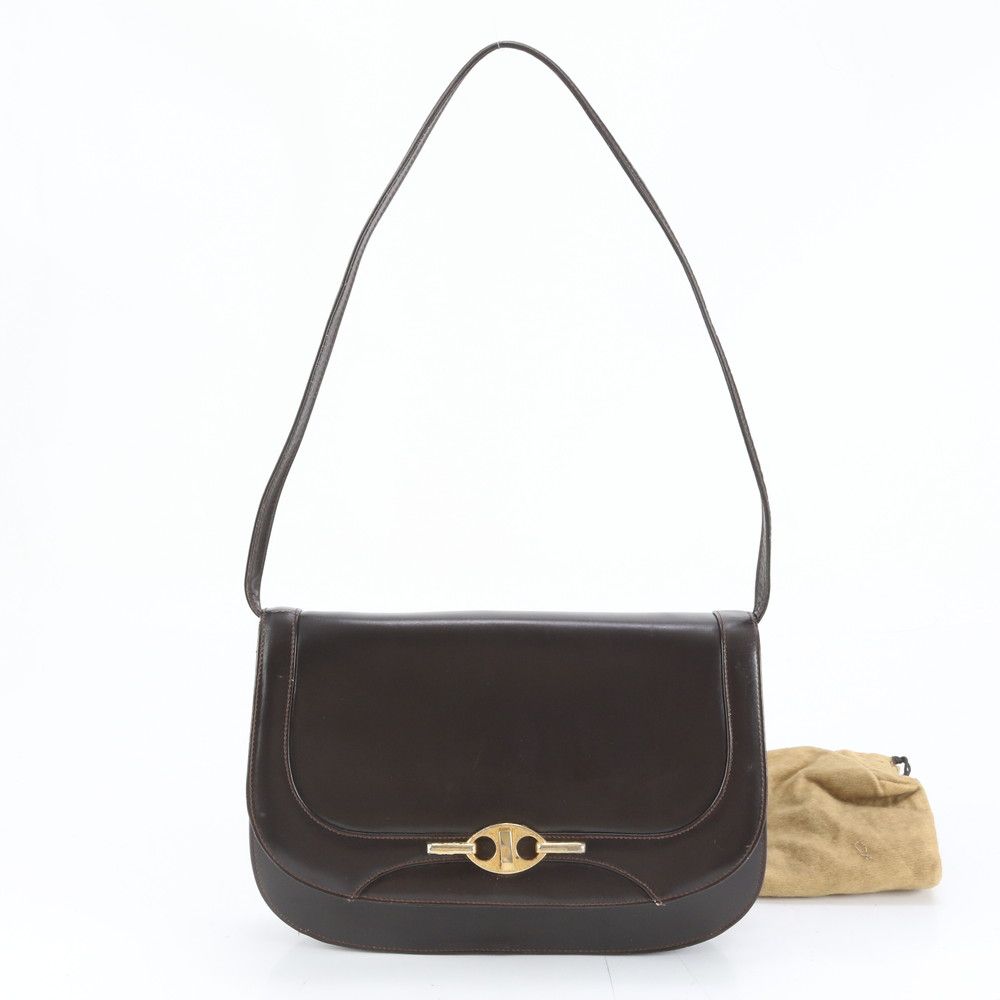 モラビト レザー ワンショルダーバッグ 肩掛け ハンド 本革 ブラウン