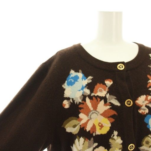 レオナール LEONARD ファッション FASHION ニットカーディガン 長袖 花