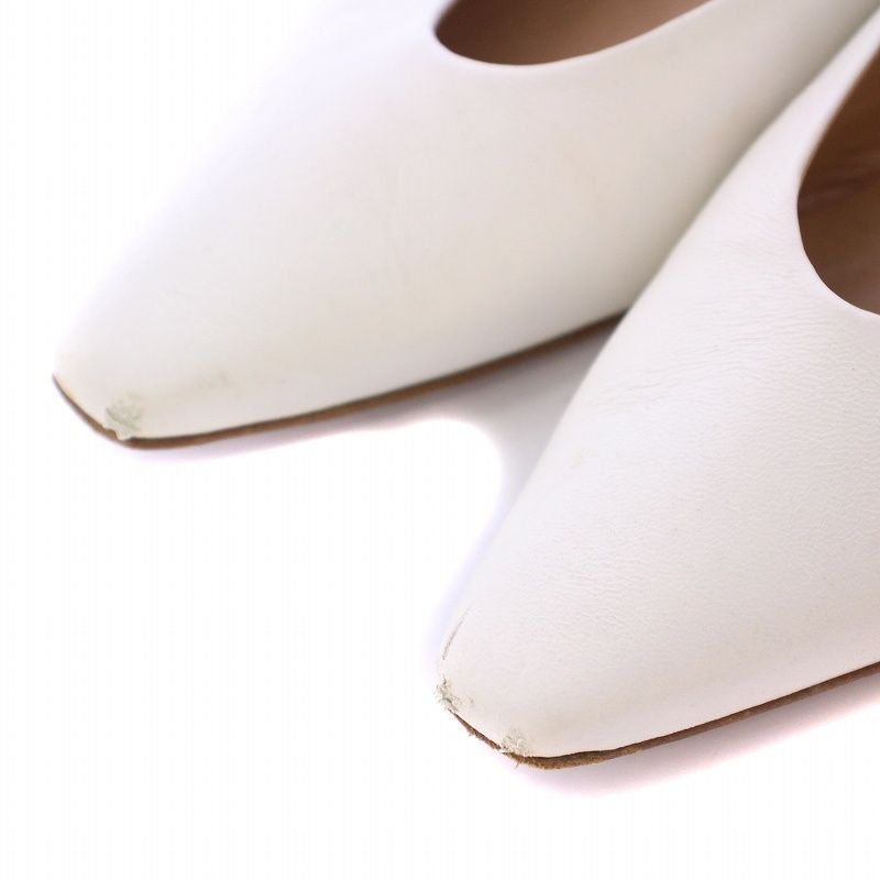 ペリーコ PELLICO パンプス スクエアトゥ ローヒール レザー Vカット