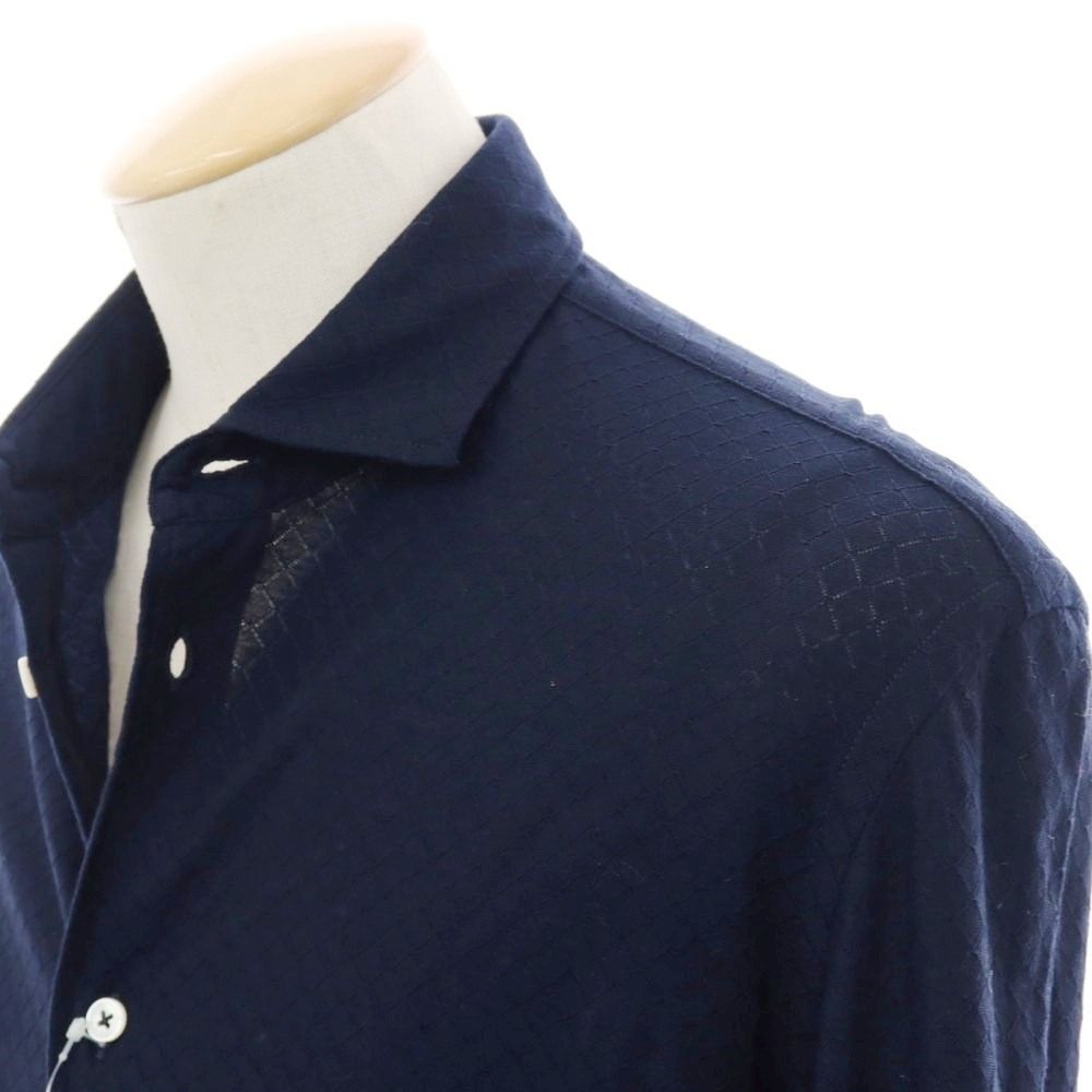 中古】バルバ BARBA CLUTO コットン ワイドカラー カジュアルシャツ