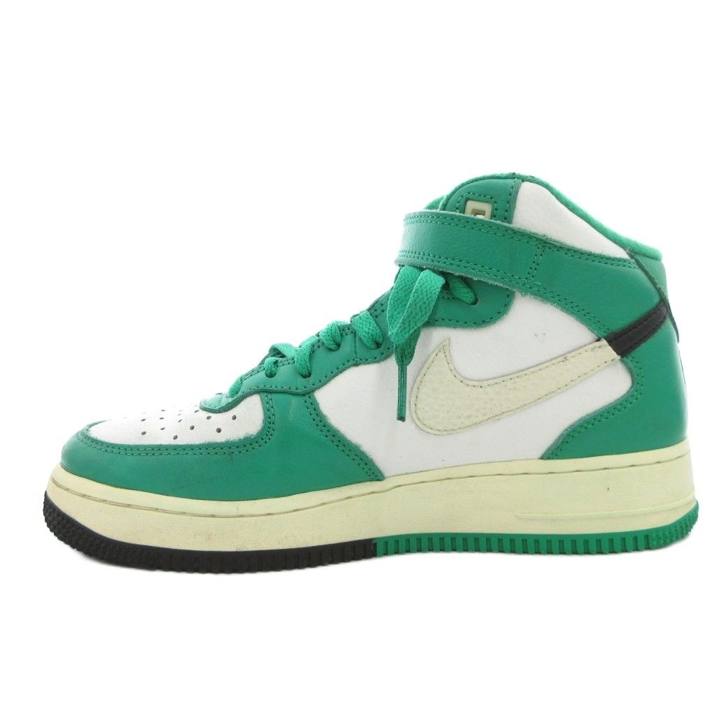 ナイキ NIKE DZ2554-100 エアフォース1 ミッド 07 LV8 スタジアムグリーン ミドル スニーカー シューズ 24.5cm ...