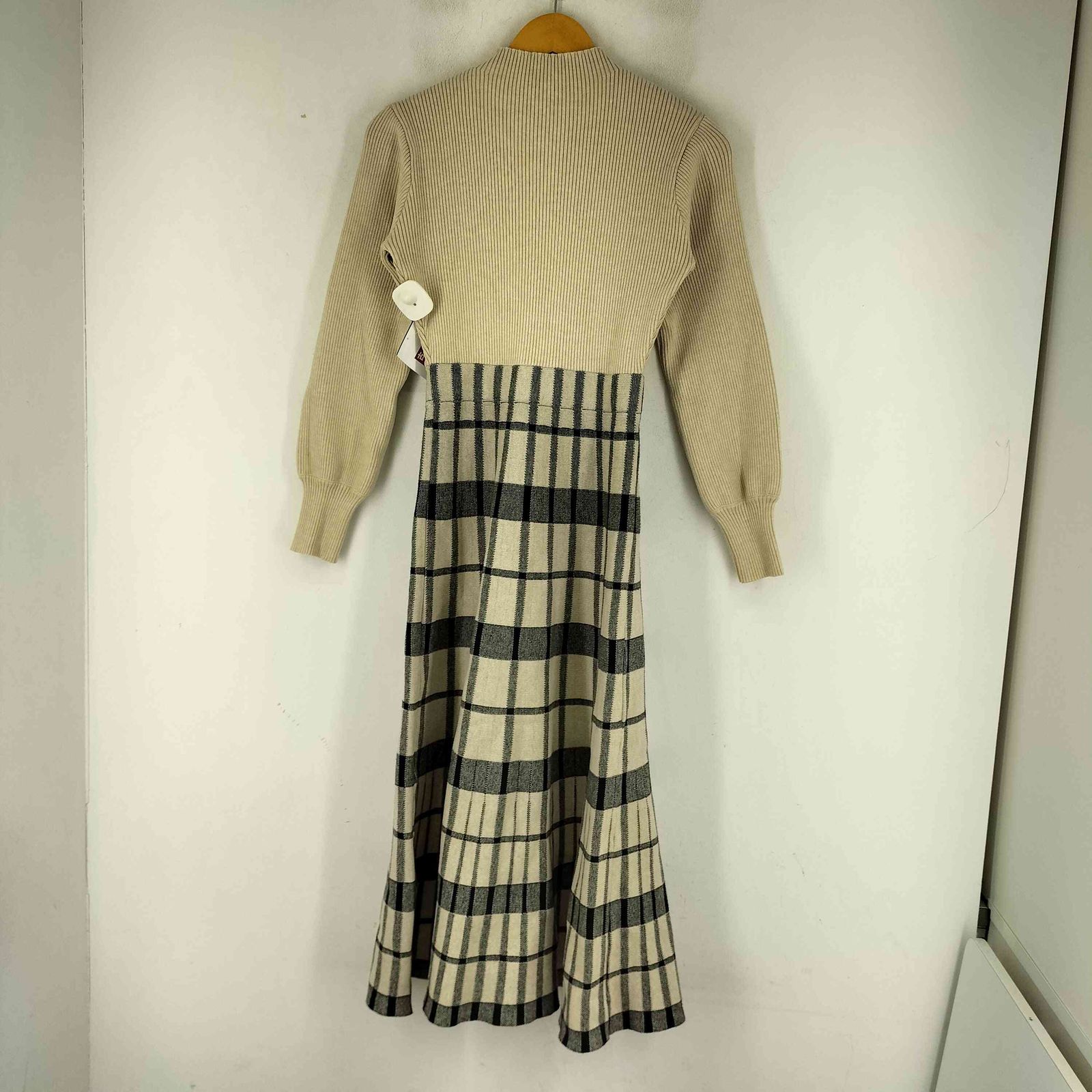 ユーズドフルギ USED古着 BLUE EAST チェックニットワンピース