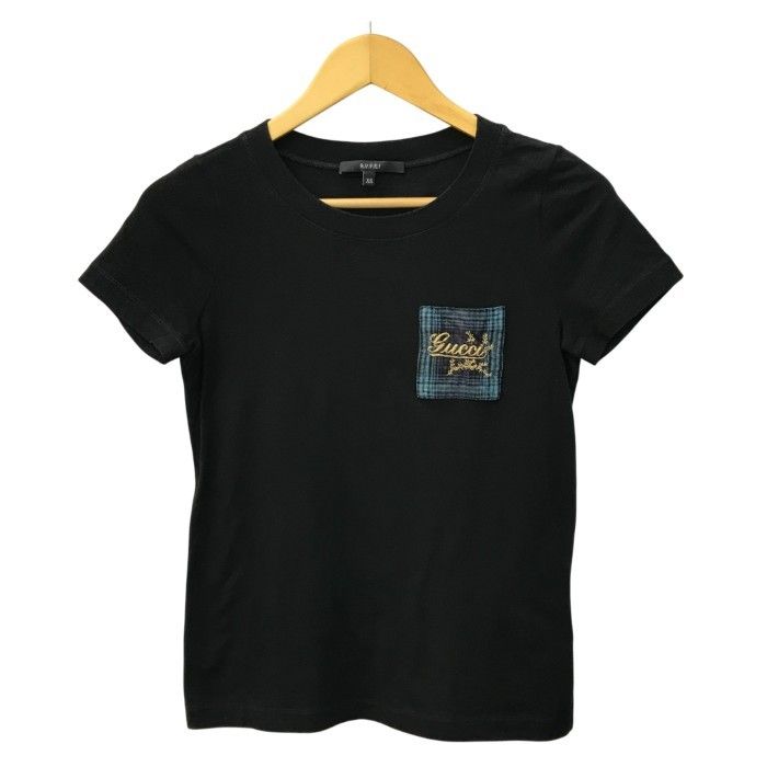 GUCCI グッチ Tシャツ レディース 春夏 半袖 カットソー 刺繍 ポケット