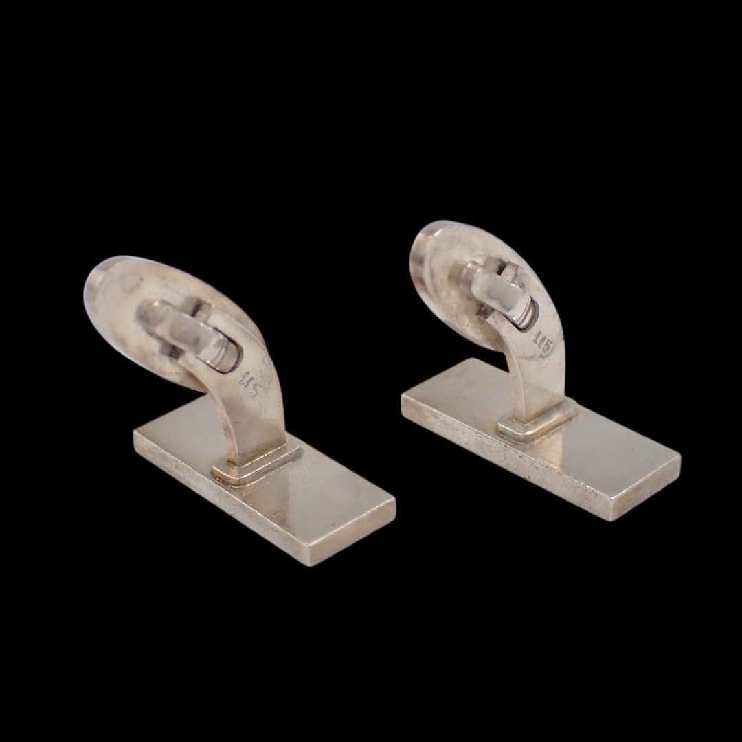 ジョージジェンセン カフス カフリンクス オニキス シルバー925 メンズ カフス   【中古】 ジョージジェンセン Georg Jensen 115 カフス カフリンクス メンズ 925