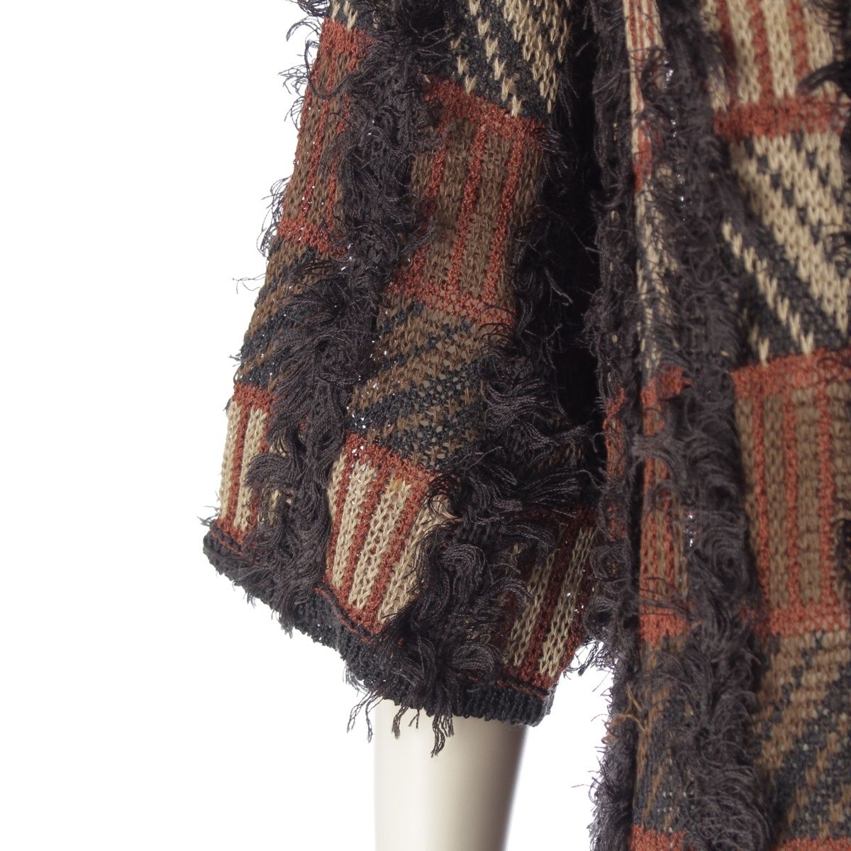 イッセイミヤケ 70s-80s オールスタイル フリンジ 総柄 ロング