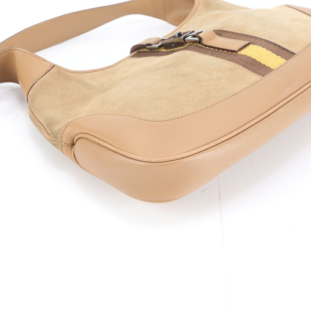 美品 グッチ ジャッキー シェリー ライン 001 3306 レザー ショルダー