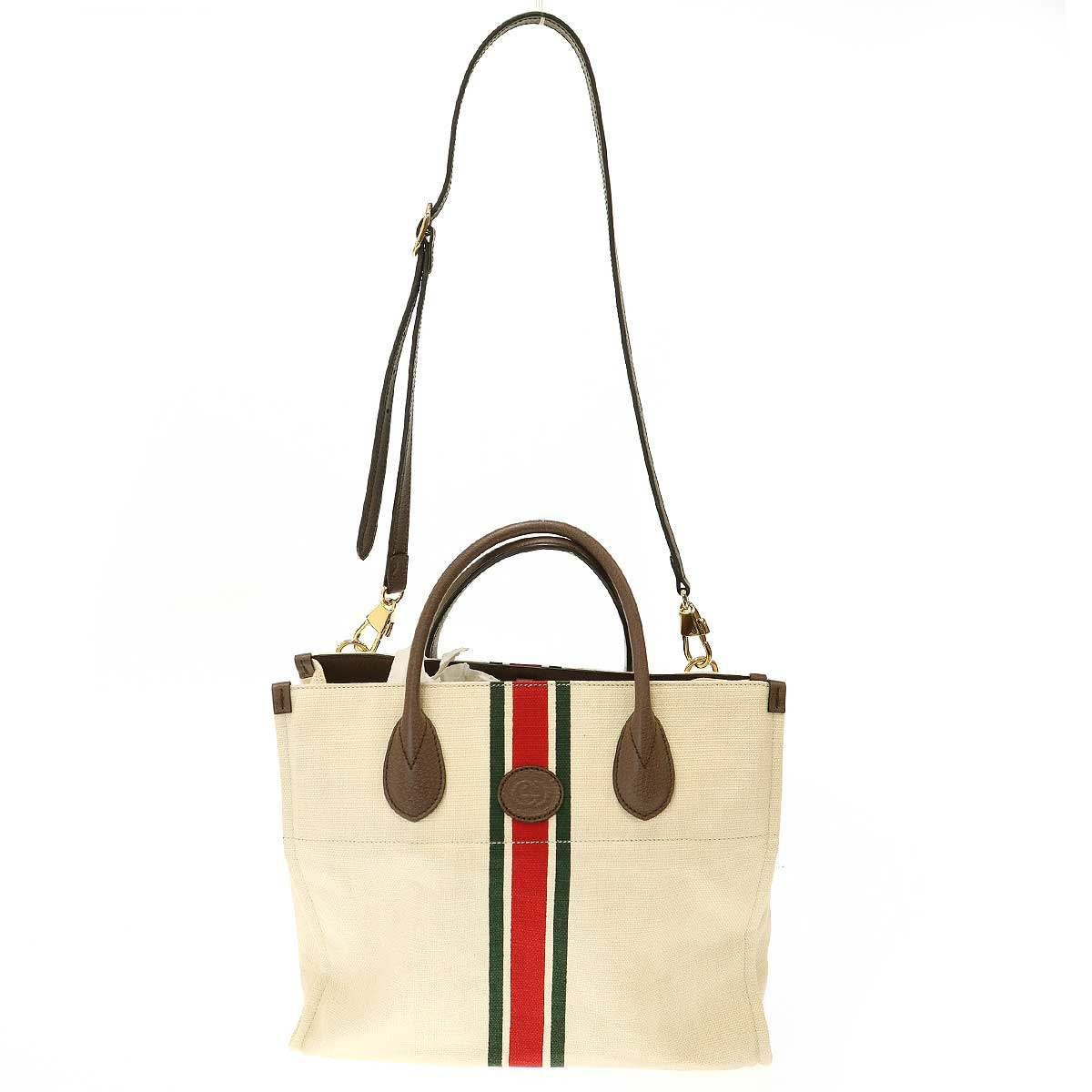 GUCCI グッチ シェリーライン フォールダブル 2WAYショルダートート