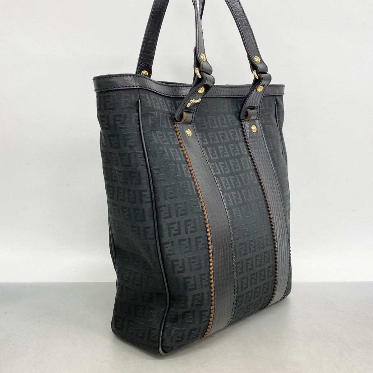 6ab1096】フェンディ トートバッグ ズッキーノ ナイロンキャンバス