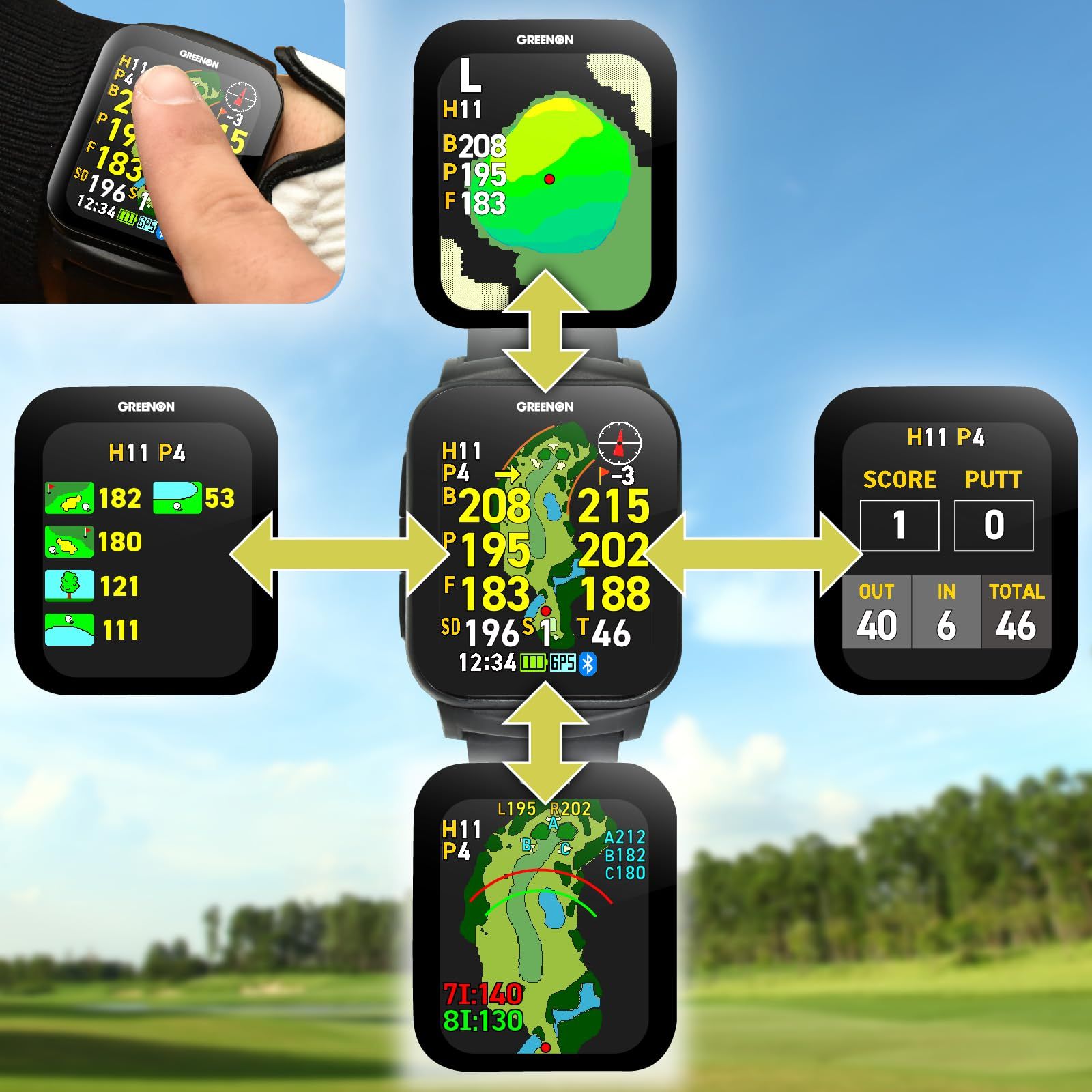 新品 AMOLED（有機EL）高精細ディスプレイ GreenOn（グリーンオン）ザ