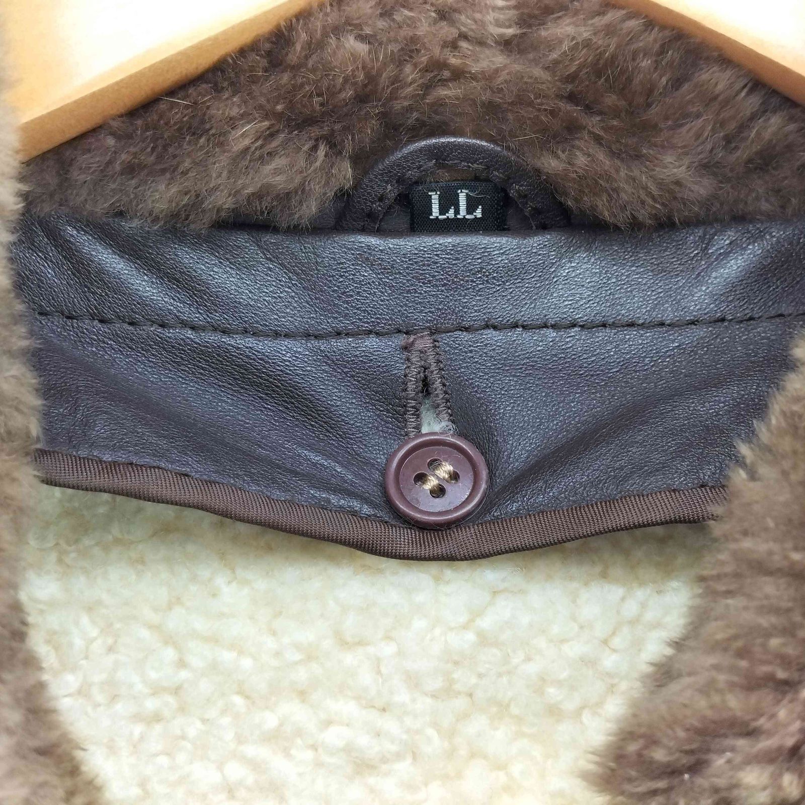 ユーズドフルギ USED古着 ボアライナー付き カウレザー 襟ボア カー