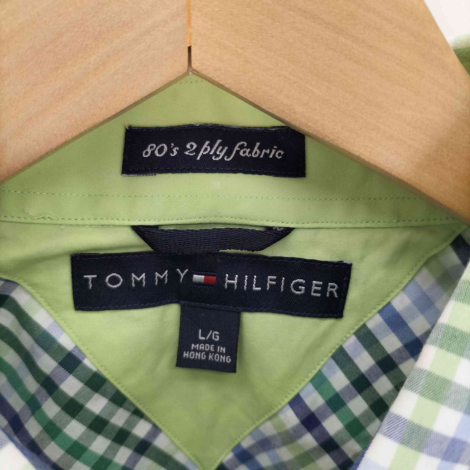 トミーヒルフィガー TOMMY HILFIGER 80'S 2ply fabricギンガムチェック