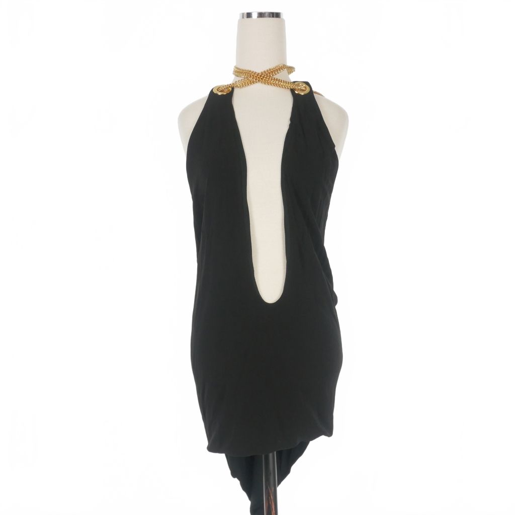 ディースクエアード DSQUARED2 23AW ゴールドチェーン ドレープ バック