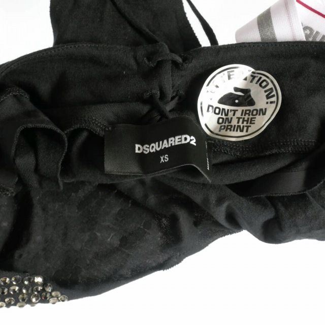 ディースクエアード DSQUARED2 23AW クリスタル装飾 ボディスーツ