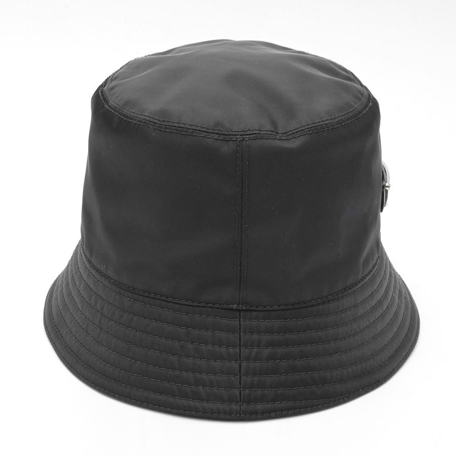 プラダ / PRADA Re-Nylon トライアングル ロゴ バケットハット 1HC137