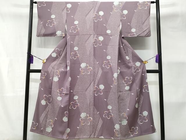 平和屋着物□上質な小紋 舞桜文 正絹 逸品 CABB4000fb - メルカリ