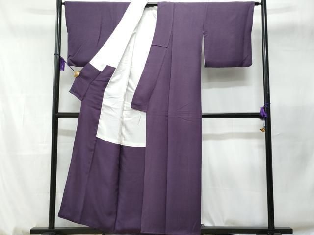 平和屋着物□上質な色無地 滅紫色 正絹 逸品 CABB7636fb - メルカリ