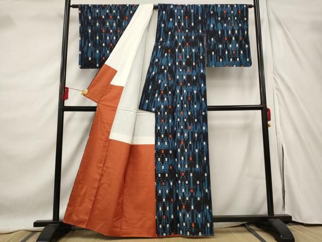 平和屋着物□上質な紬 抽象文様 正絹 逸品 未使用 AABE8385st - メルカリ