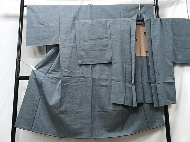 平和屋着物□男性 紬 アンサンブル 亀甲絣 正絹 逸品 CABB3092xe