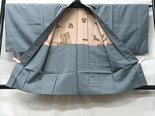 平和屋着物□男性 紬 アンサンブル 亀甲絣 正絹 逸品 CABB3092xe