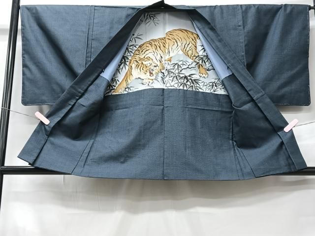 平和屋着物□男性 本場大島紬 アンサンブル 100亀甲 総詰め 正絹 逸品