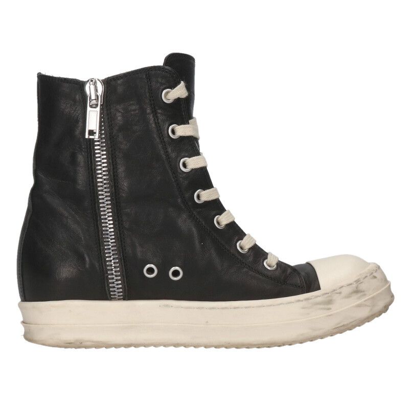 リックオウエンス RAMONES ラモーンズレザーハイカットスニーカー
