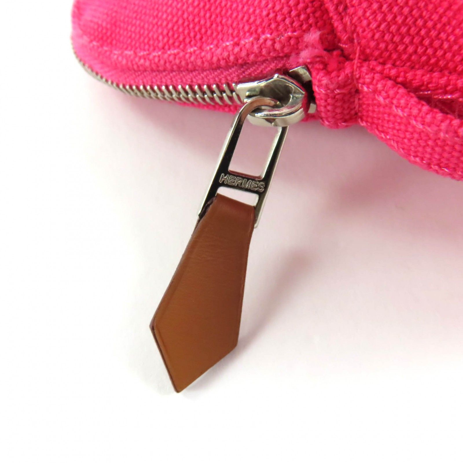 美品☆HERMES エルメス ボリードポーチ ミニミニ コットン100％ Hロゴ