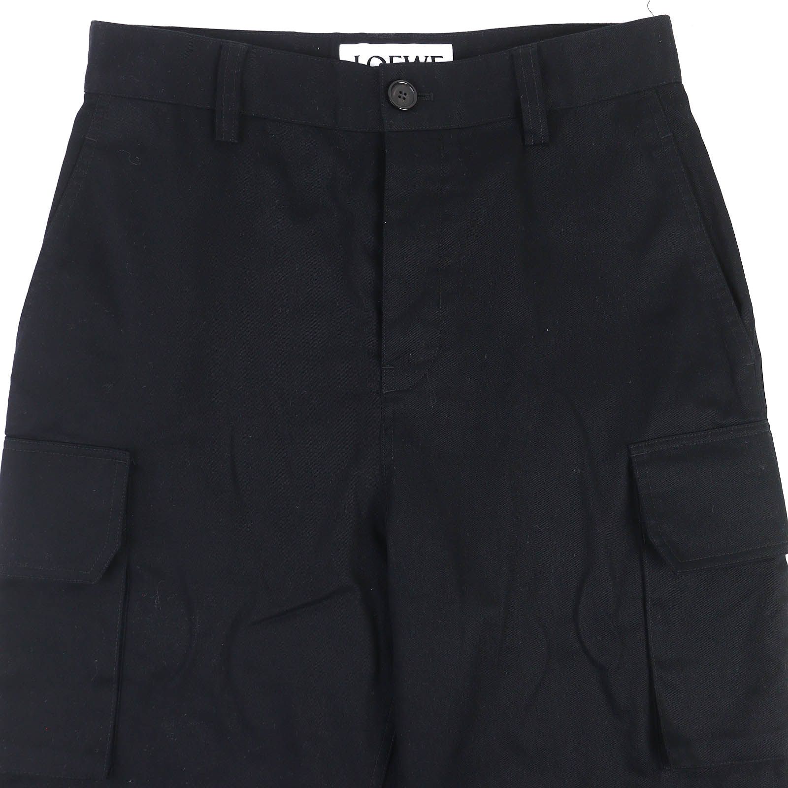 美品△LOEWE ロエベ H526Y04WFB コットン100％ ロゴレザーパッチ付き