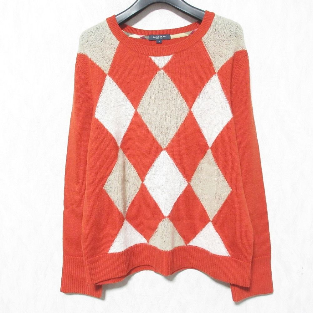 良品 BURBERRY LONDON バーバリーロンドン アーガイルチェックニット