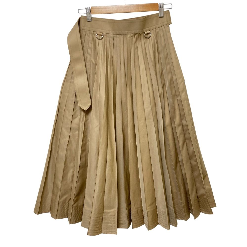 良品 sacai サカイ Cotton Gabardine Skirt プリーツ ラップスカート