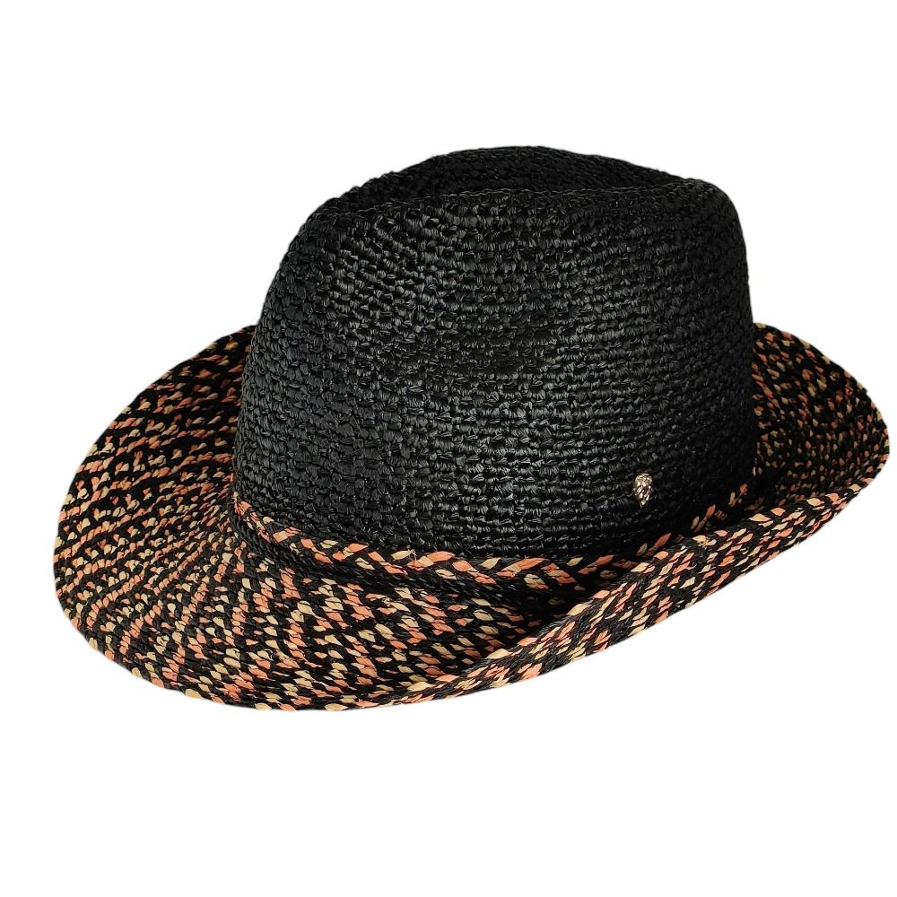 未使用 HELEN KAMINSKI ヘレンカミンスキー MAPUTO 中折れ ラフィア