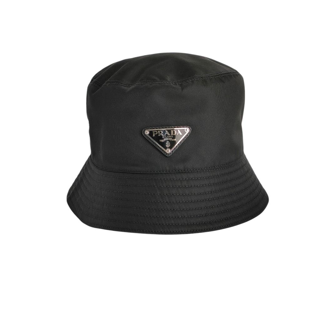 良品 PRADA プラダ 2022年製 トライアングルロゴ リナイロン バケット