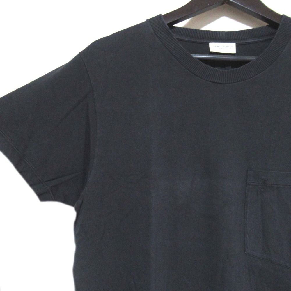 良品 SAINT LAURENT PARIS サンローランパリ カサンドラロゴ刺繍 胸