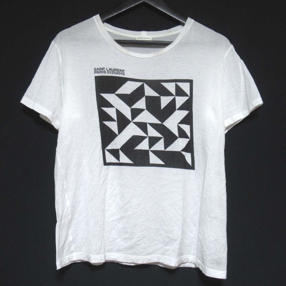 SAINT LAURENT PARIS サンローランパリ エディ期 プリント 半袖 T