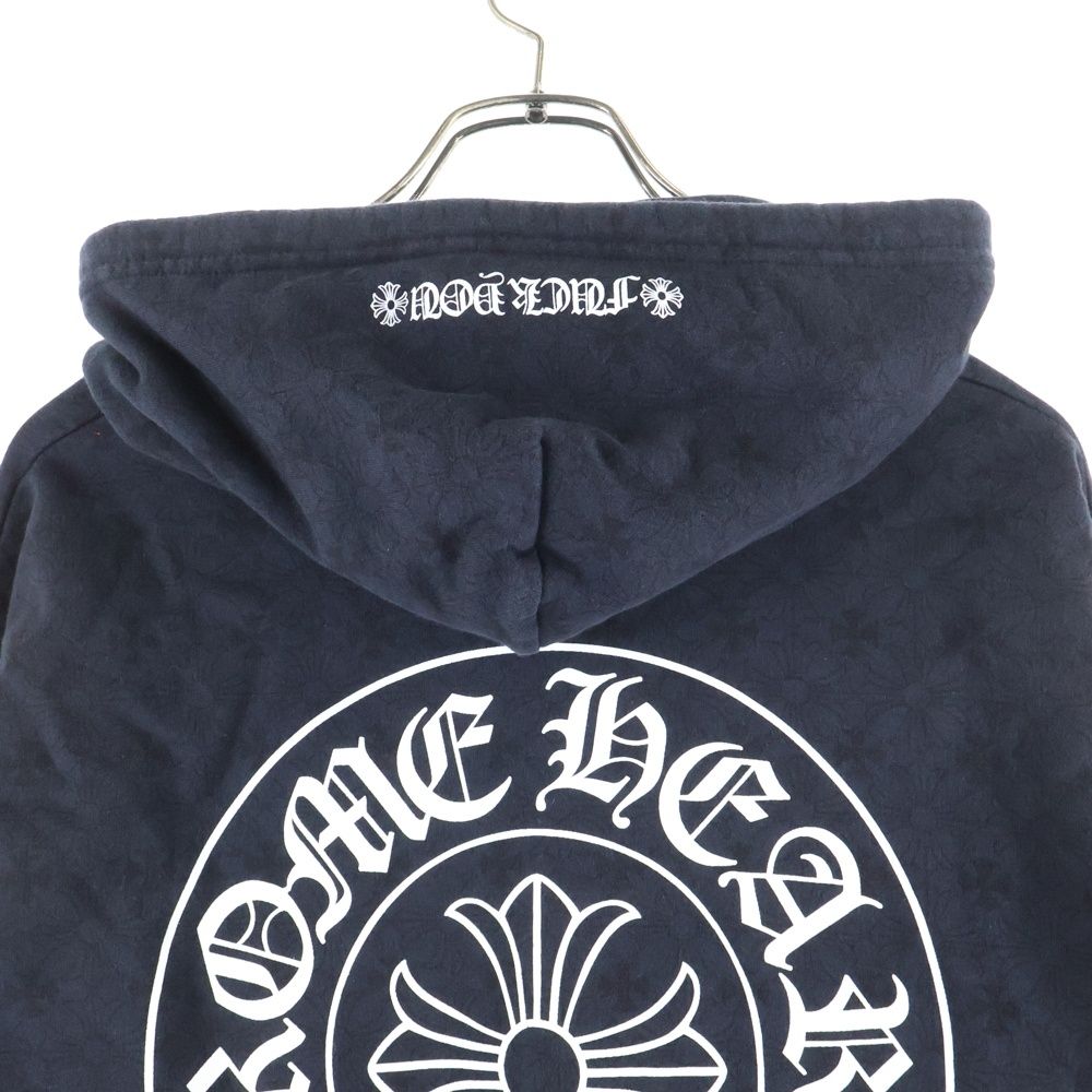 CHROME HEARTS (クロムハーツ) SWTSHRT HD ZIP CHプラス総柄プリント