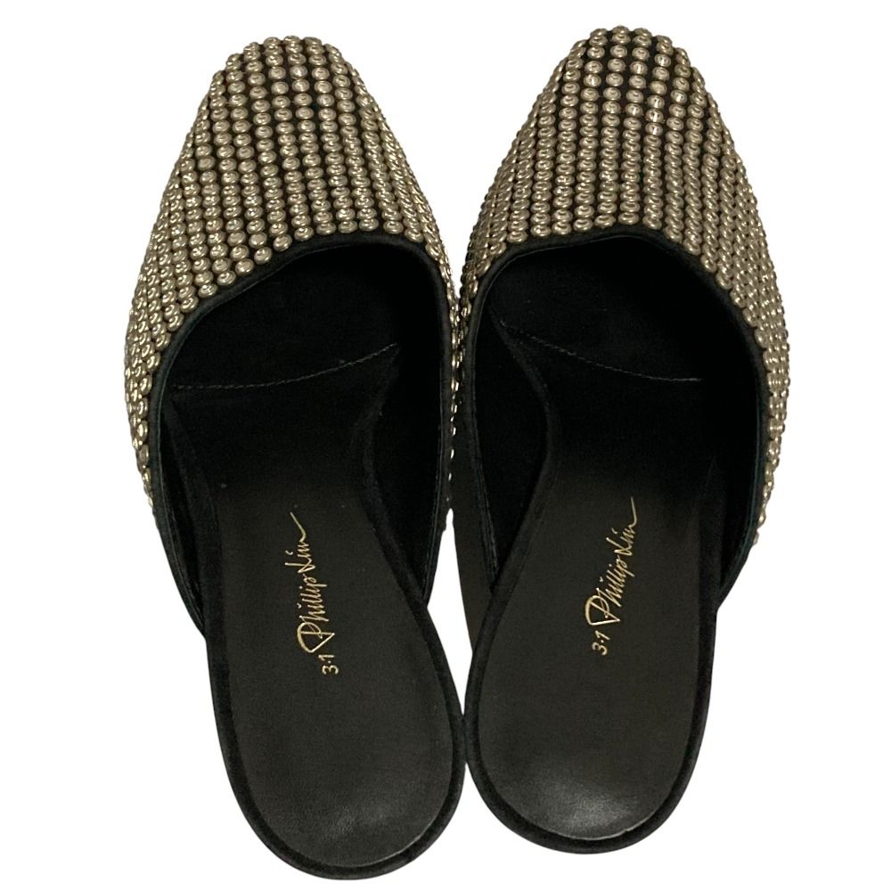 美品 3.1 Phillip Lim 3.1フィリップリム ラインストーン ミュール