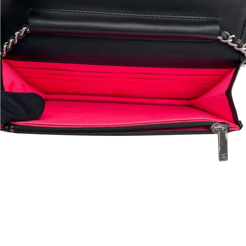 シャネル CHANEL カンボンラインチェーンウォレット A46646 16番台