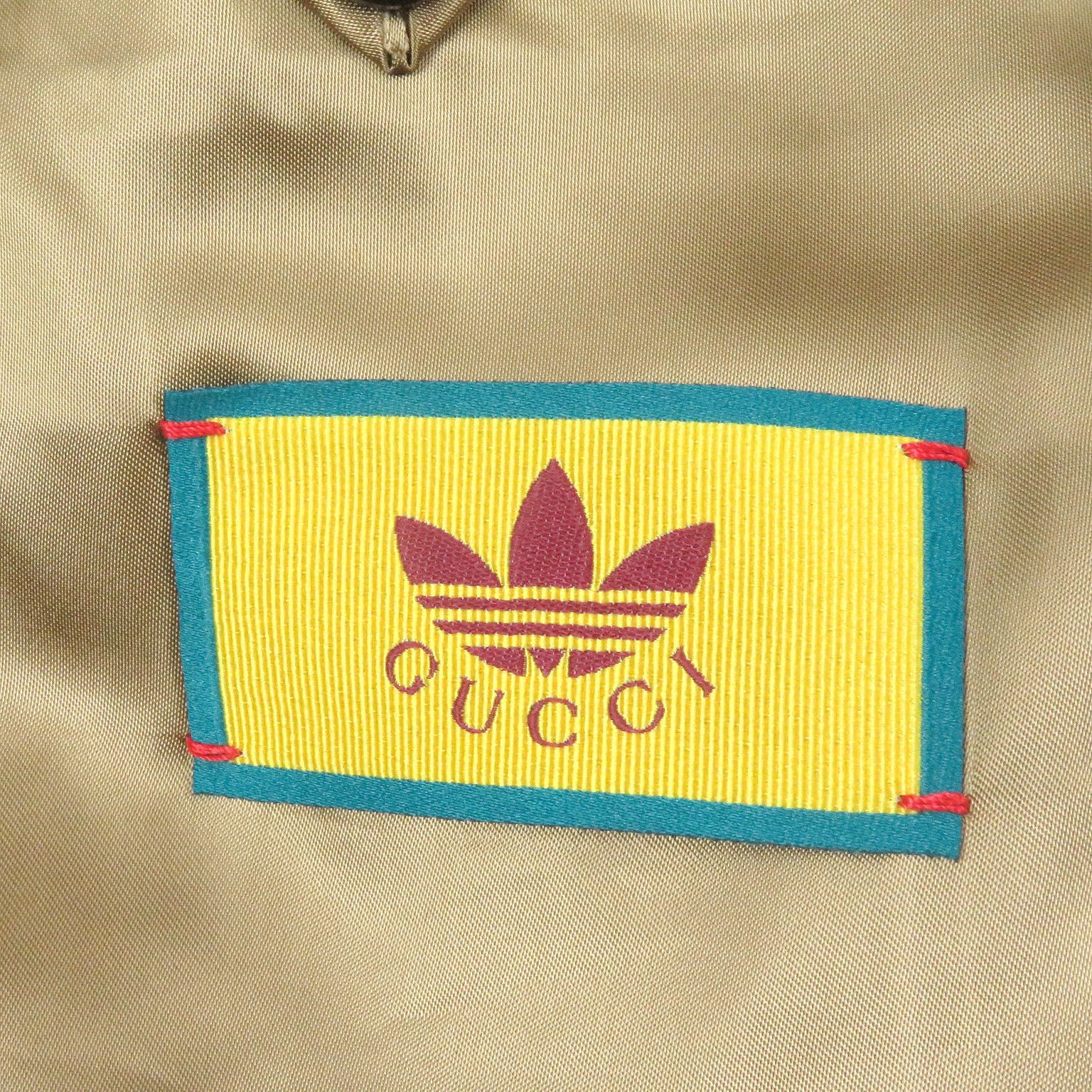 未使用品□GUCCI×adidas グッチ×アディダス 691425 トレフォイル GG