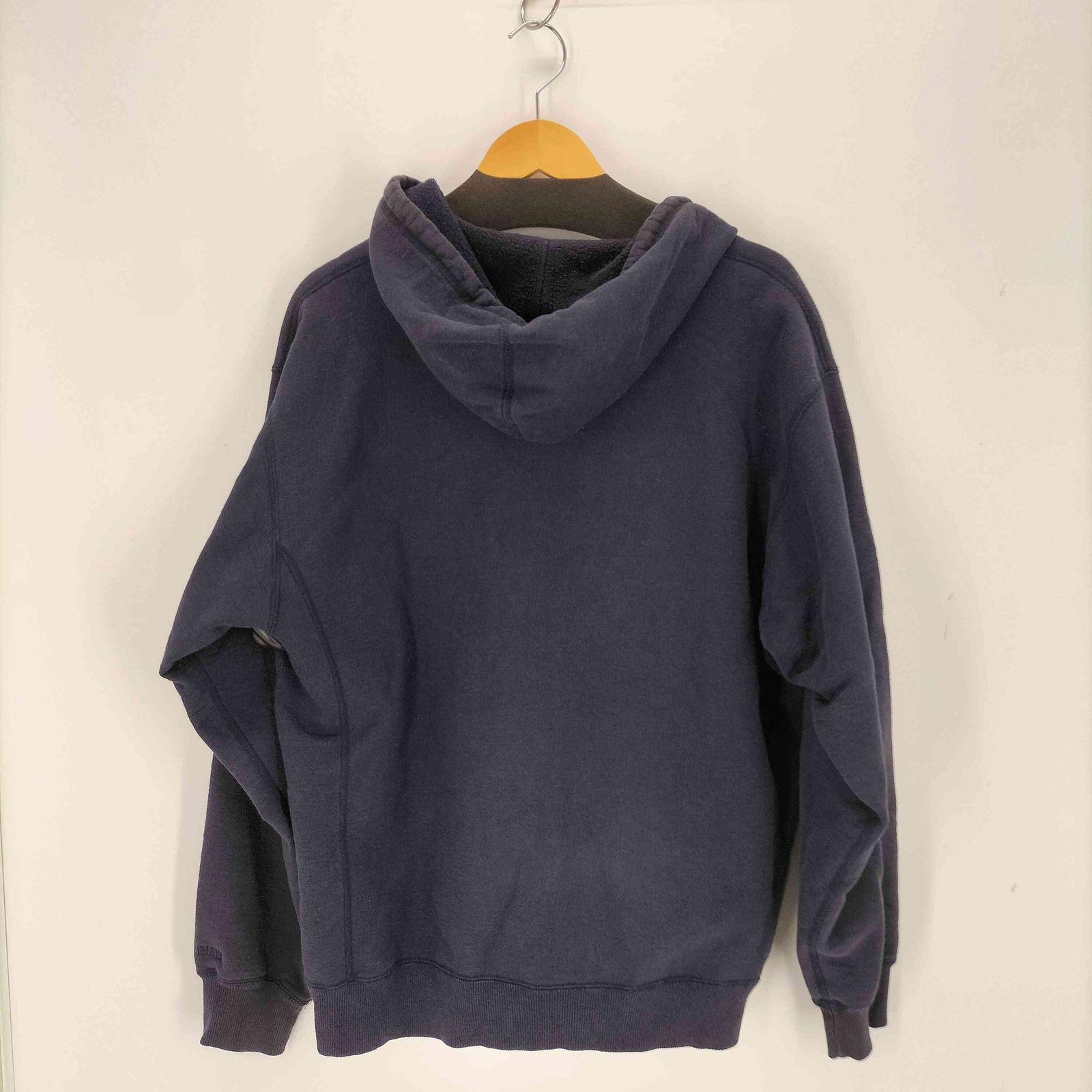 ユーズドフルギ USED古着 企業ロゴ刺繍ジップアップパーカー メンズ