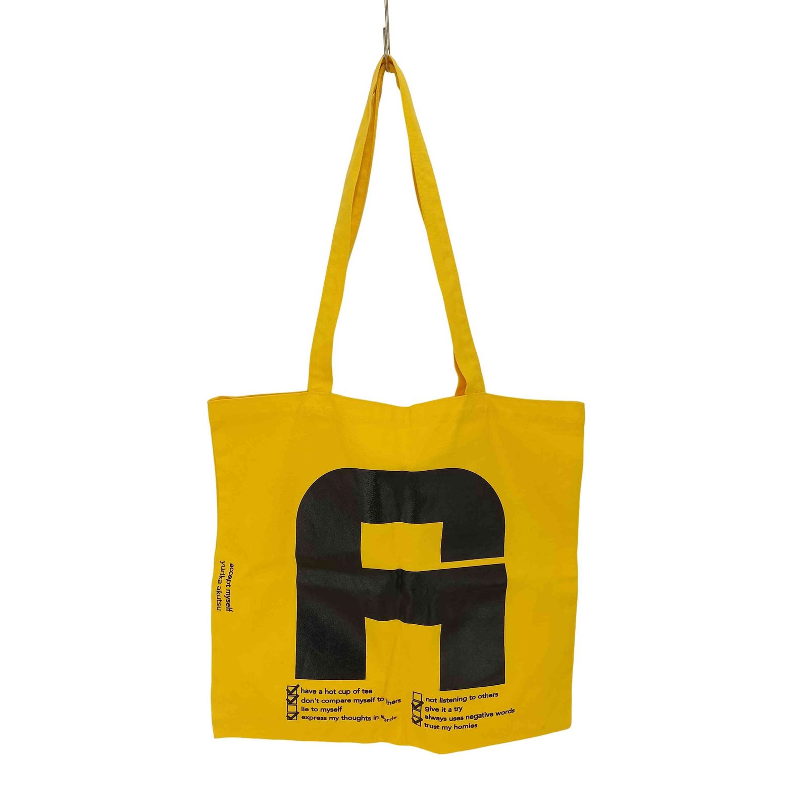 ユーズドフルギ USED古着 yurikaakutsu accept myself tote bag
