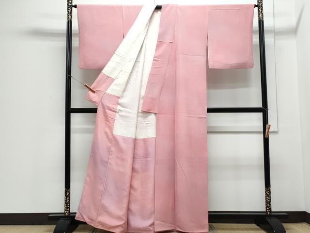 平和屋着物▽染色作家 斉藤三才 小紋 霞文 暈し染め 正絹 逸品