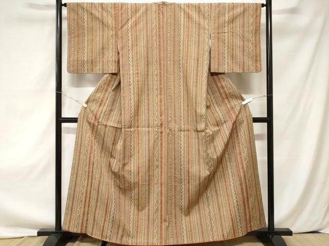 平和屋着物□上質な紬 幾何学間道 正絹 逸品 CAAZ5822ev - メルカリ