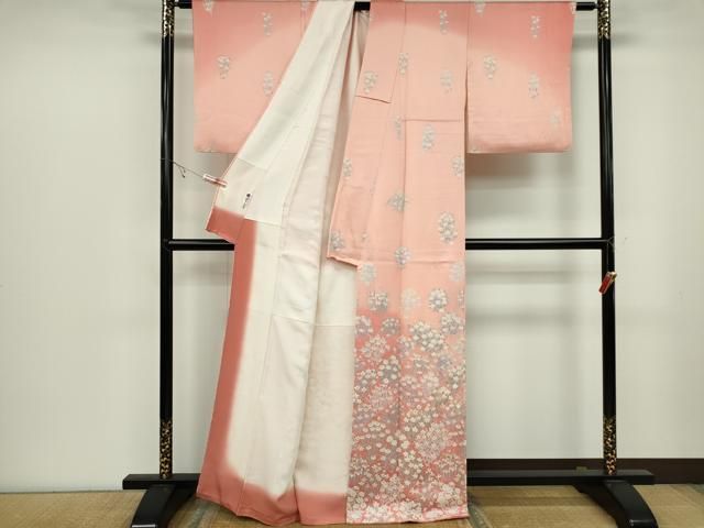平和屋着物□訪問着 草花文 暈し染め 正絹 逸品 CABB1804ou - メルカリ