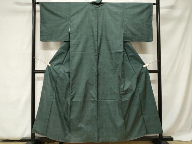 平和屋着物□本場大島紬 7マルキ 幾何学文 正絹 逸品 未使用