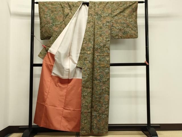 平和屋着物□本場大島紬 7マルキ 草花文 正絹 逸品 CABB3409oy - メルカリ