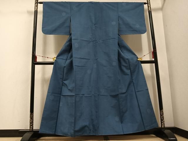 平和屋着物▽結城紬 80亀甲 亀甲文 正絹 逸品 未使用 AABE8124ph